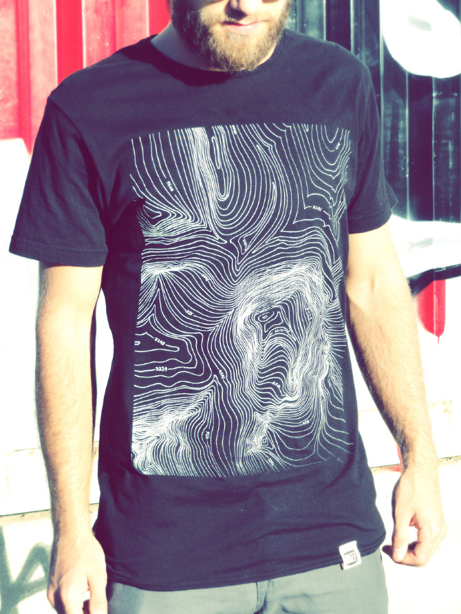 Topography Tee Design - Buzz Studios | Brisbane graphic design and ...