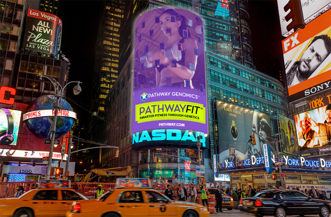 Fit animation in Times Square - Denise Gee Designs