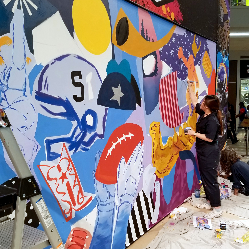 NFL Sunday Night Football canVS Mural Campaign - Allegra Lockstadt