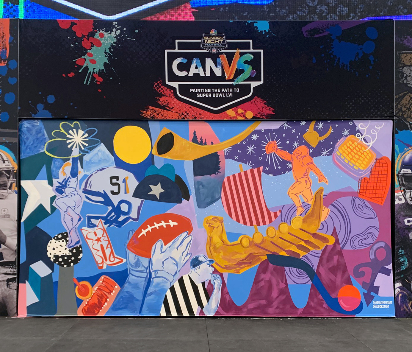 NFL Sunday Night Football canVS Mural Campaign - Allegra Lockstadt