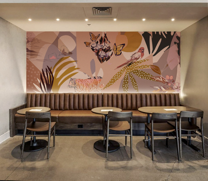 Starbucks | Global Art Catalog (Mural) - Allegra Lockstadt