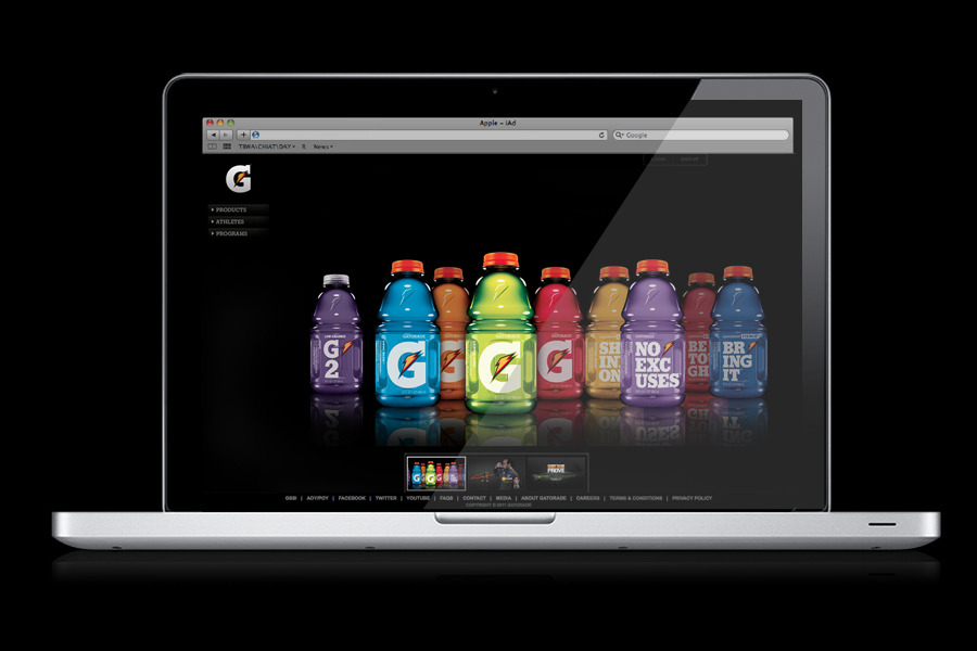 GATORADE PACKAGING & WEBSITE - bory