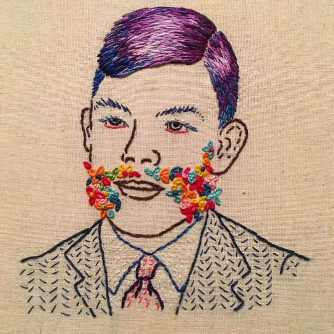 Flower Beards - Rebecca Levi Art
