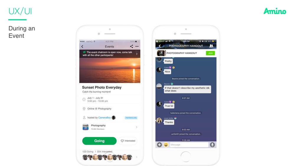 Amino Events (a practice) - zhoulailai