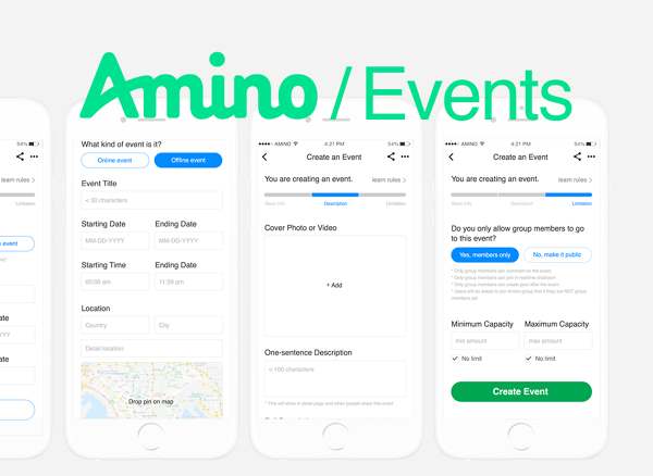 Amino Events (a practice) - zhoulailai