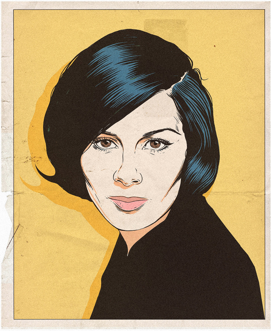 April Ashley - Louise Zergaeng Pomeroy: Illustration