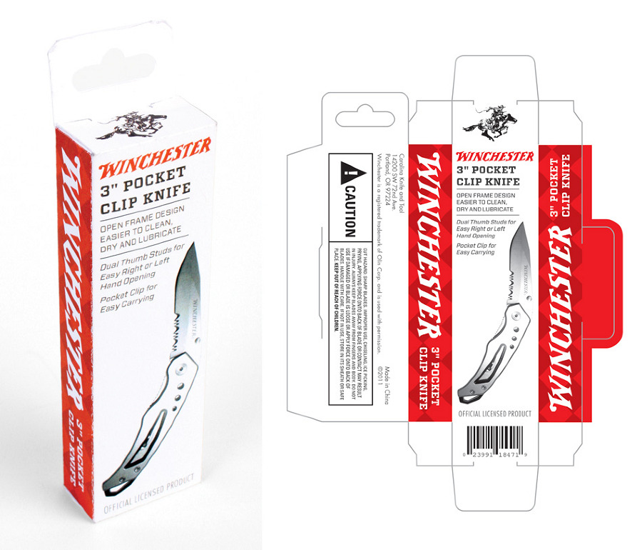 Winchester Knife Packaging - Travis Torgerson Graphic Design