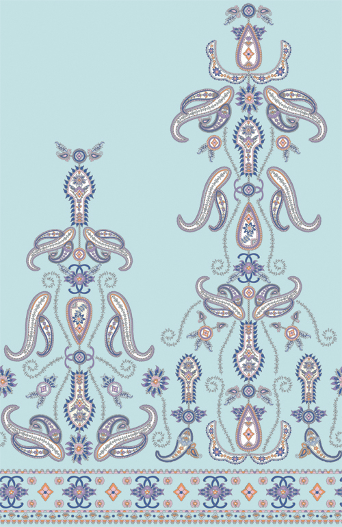 Paisley Totem Border - Sophia Baker