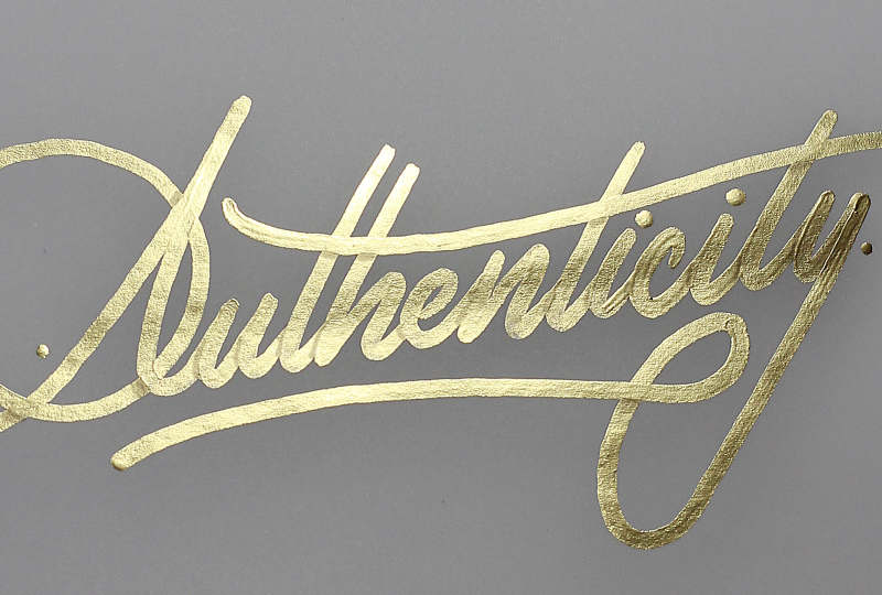 GOLD LETTERING - It's a living