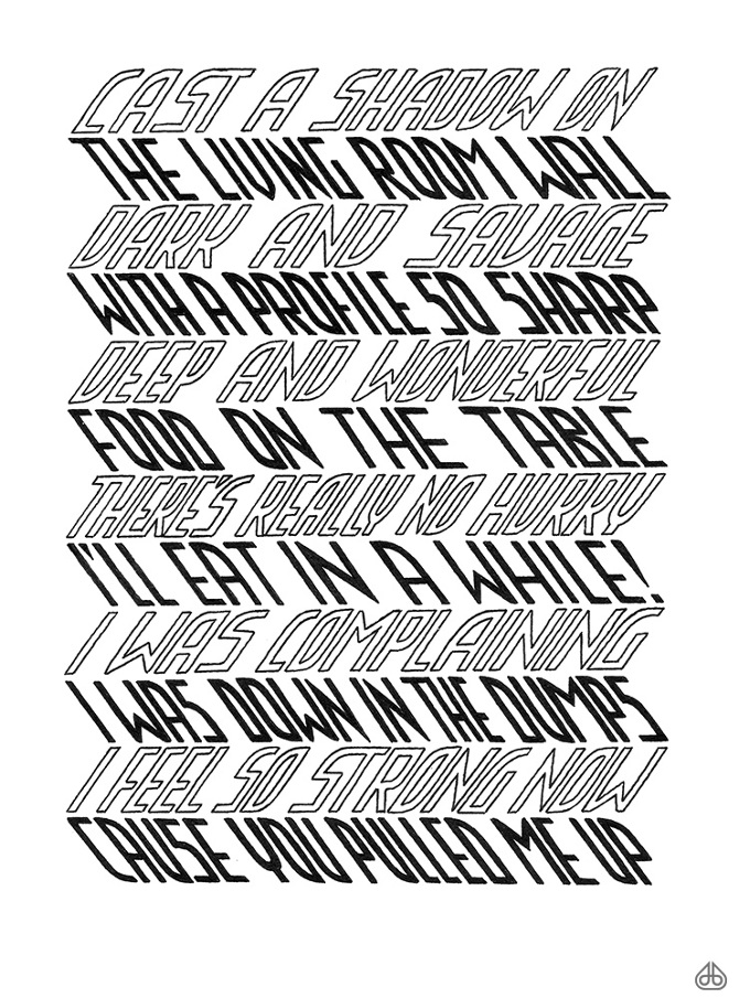 Hand Lettering / Typography - db illustration