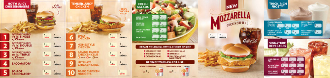 In-Store Branding & Menus - Yvonne Crandall / AD / Designer