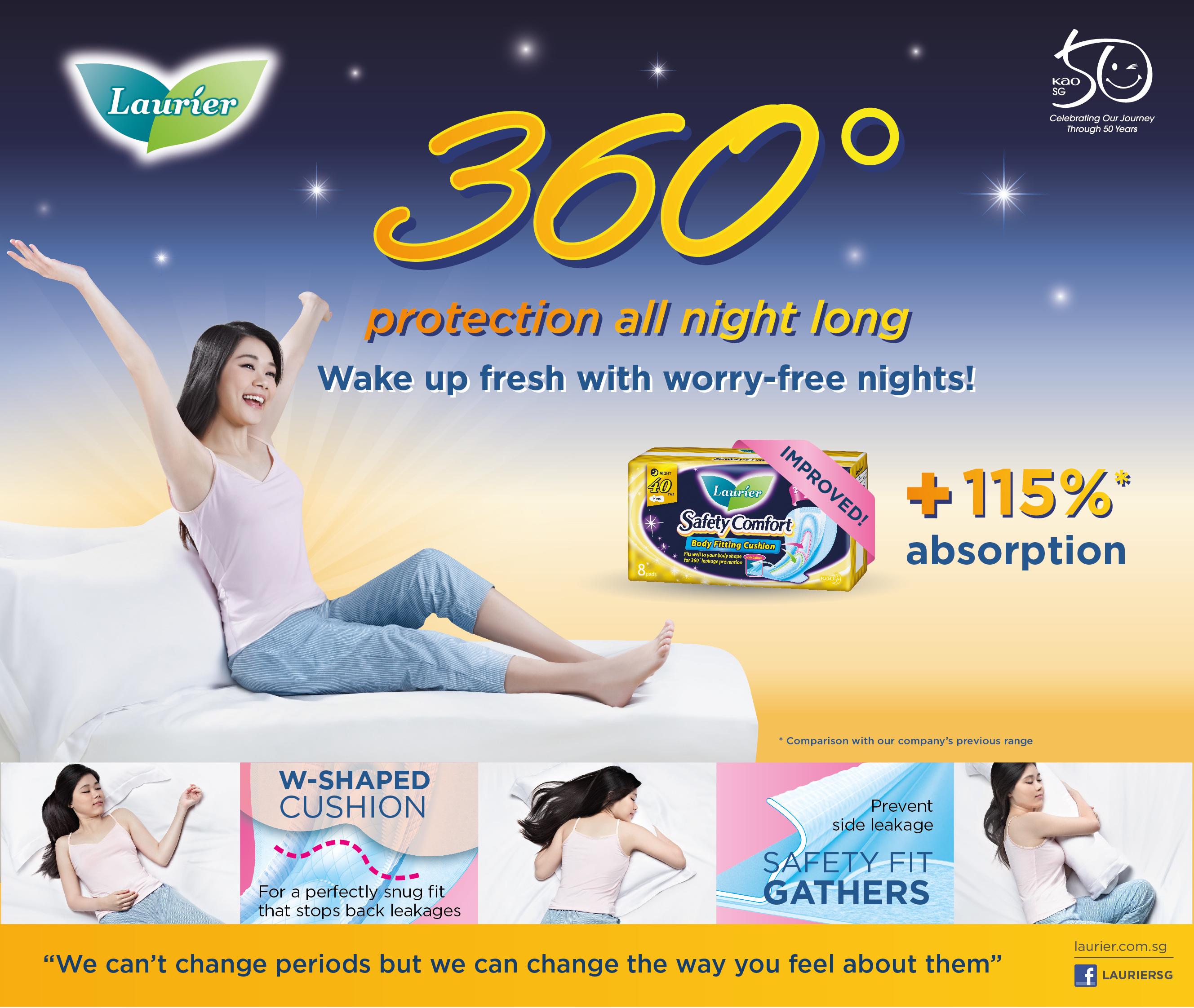 Laurier Safety Comfort | Print campaign - Grace Gumala's Portfolio