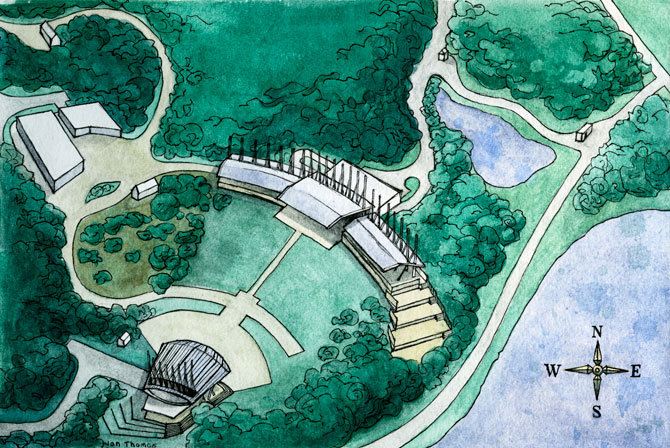 Koka Booth Amphitheater Map - Ian David Thomas