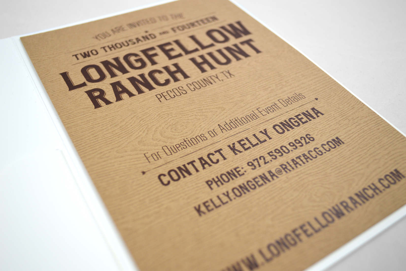 Longfellow Ranch 2014 Hunt Invitation - Aaron Martin