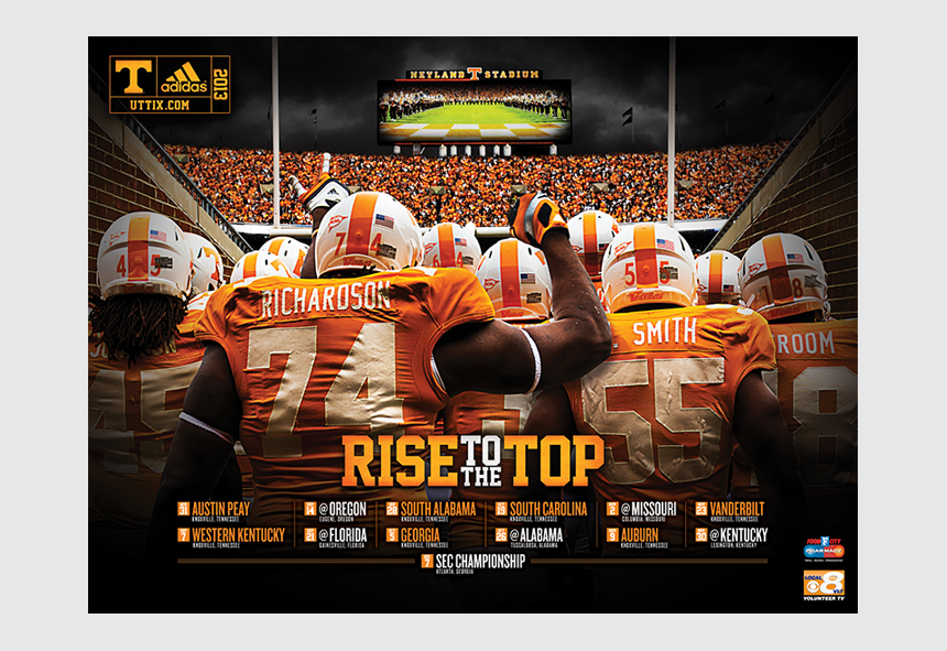 UNIVERSITY OF TENNESSEE ATHLETIC DEPARTMENT - Brian Feeney // Art Director