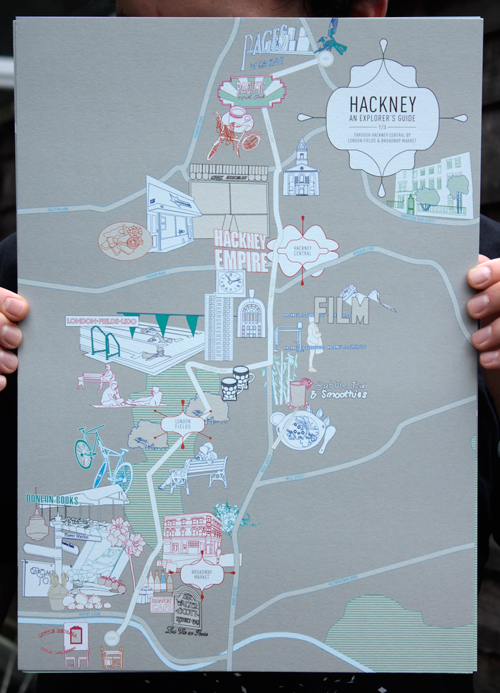 Walking the Page: A Tourist's Guide to Hackney - Kate Hyde Design