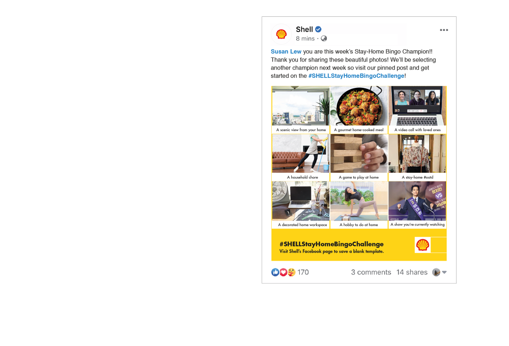 Shell - Stay Home Bingo Challenge - Tay Kok Wei's works