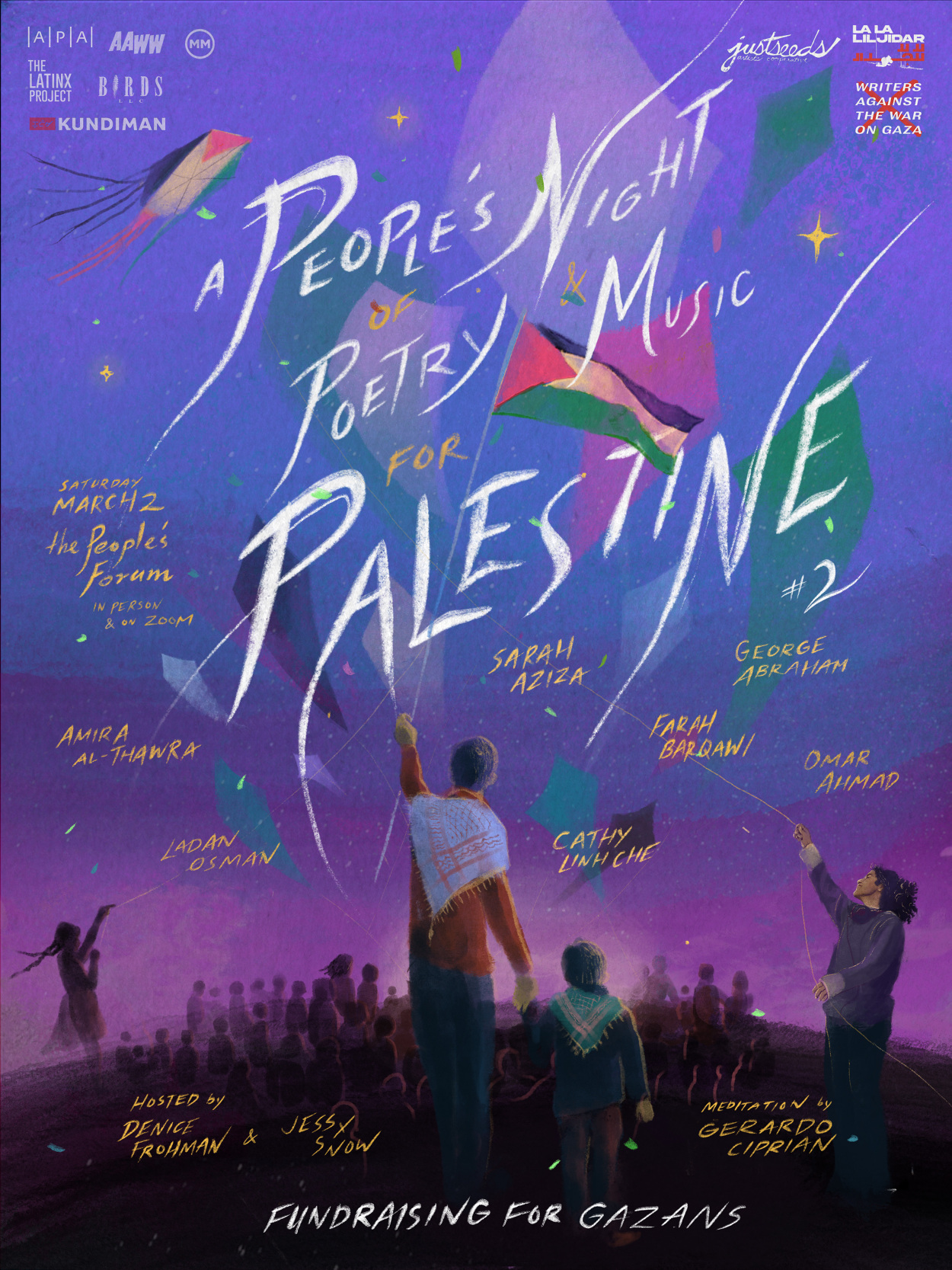 A Peoples Night of Poetry and Song for Palestine - Jess X Snow