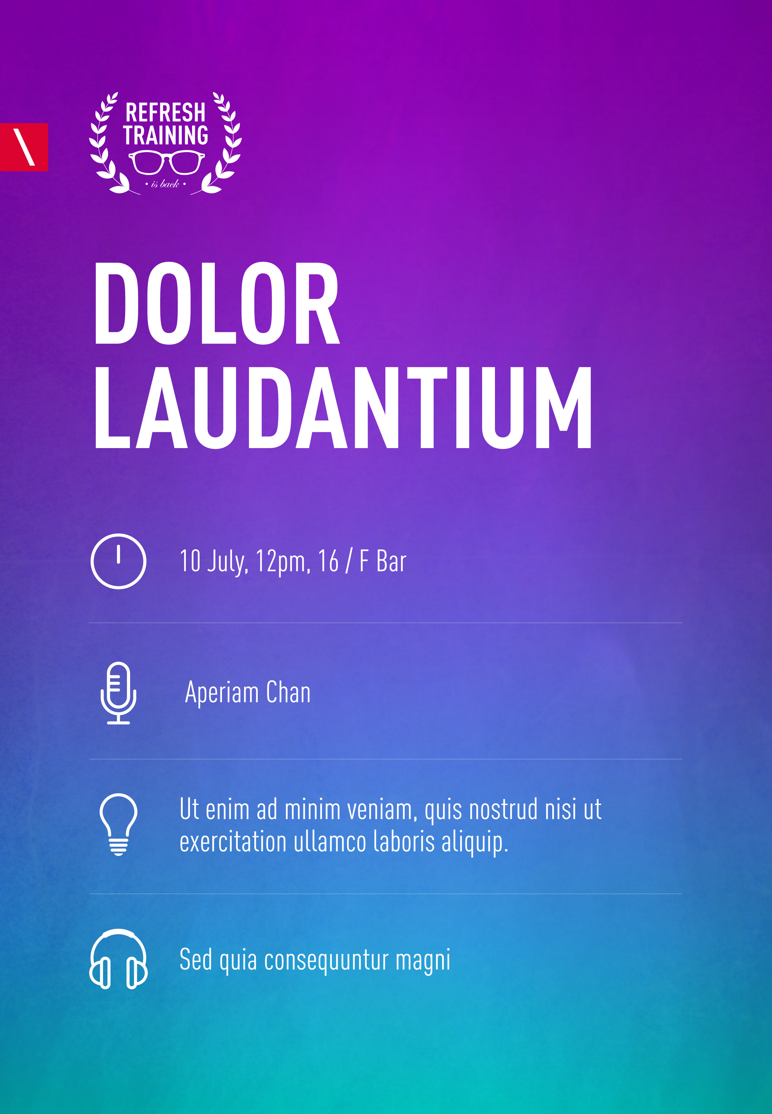 Internal Refresh Training Poster - BessieJopx