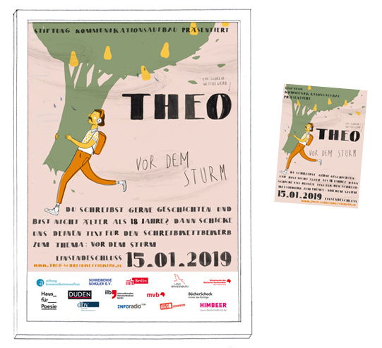 poster - THEO - illustration by Julia Duerr - Berlin