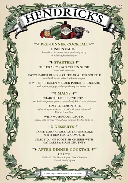 Hendrick's Gin - kendall spinelli | graphic designer