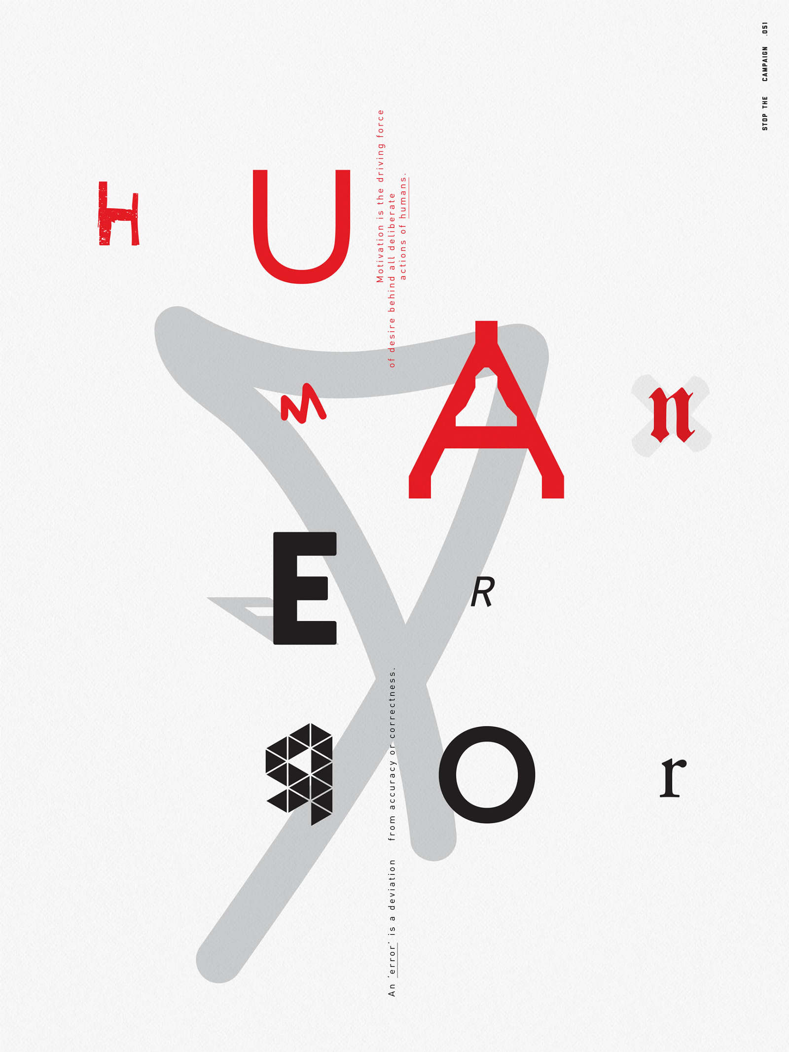 Human error - Stop The Campaign | A curated poster initiative | Thnk.