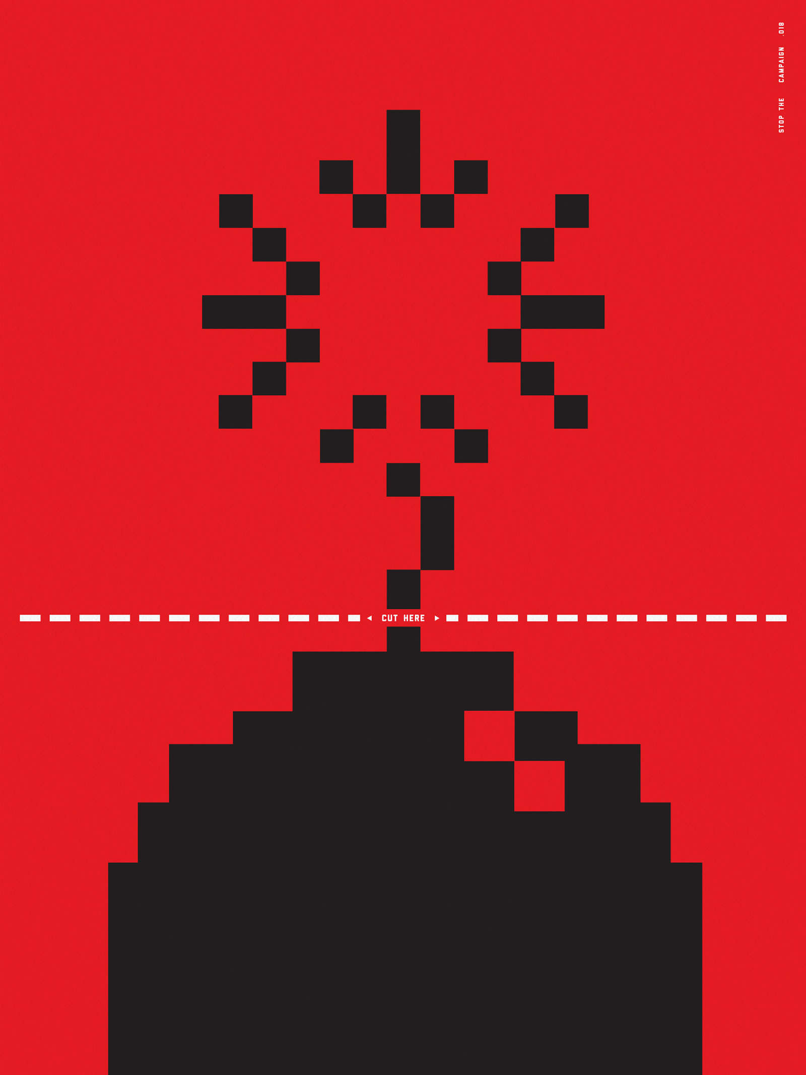 Cut Here Stop The Campaign A Curated Poster Initiative Thnk