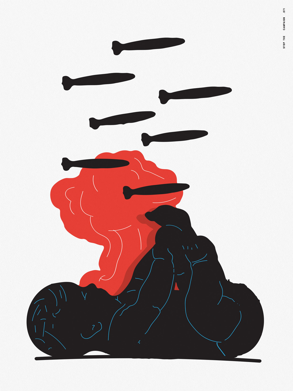 Falling down - Stop The Campaign | A curated poster initiative | Thnk.