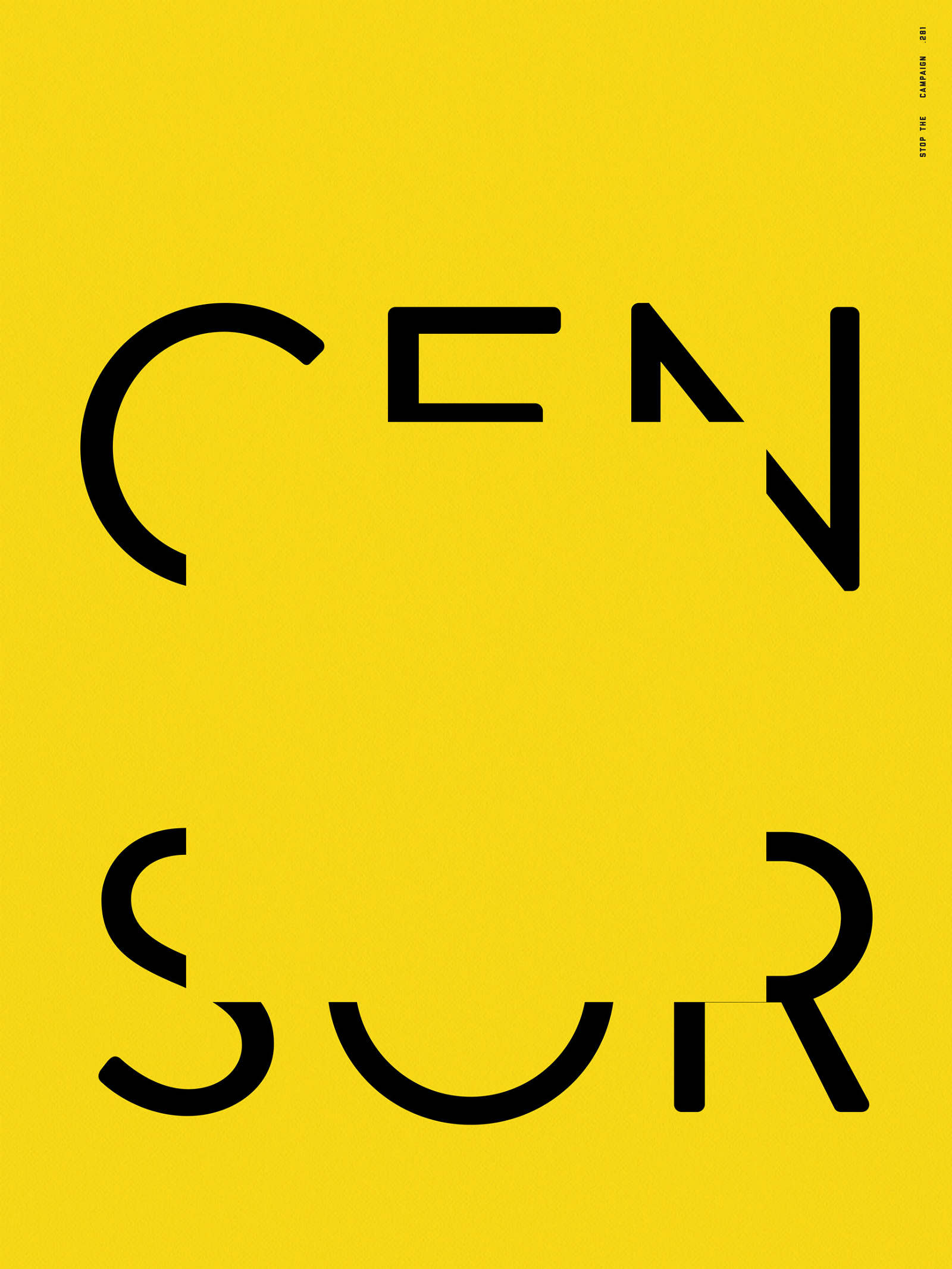 Censor - Stop The Campaign | A curated poster initiative | Thnk.