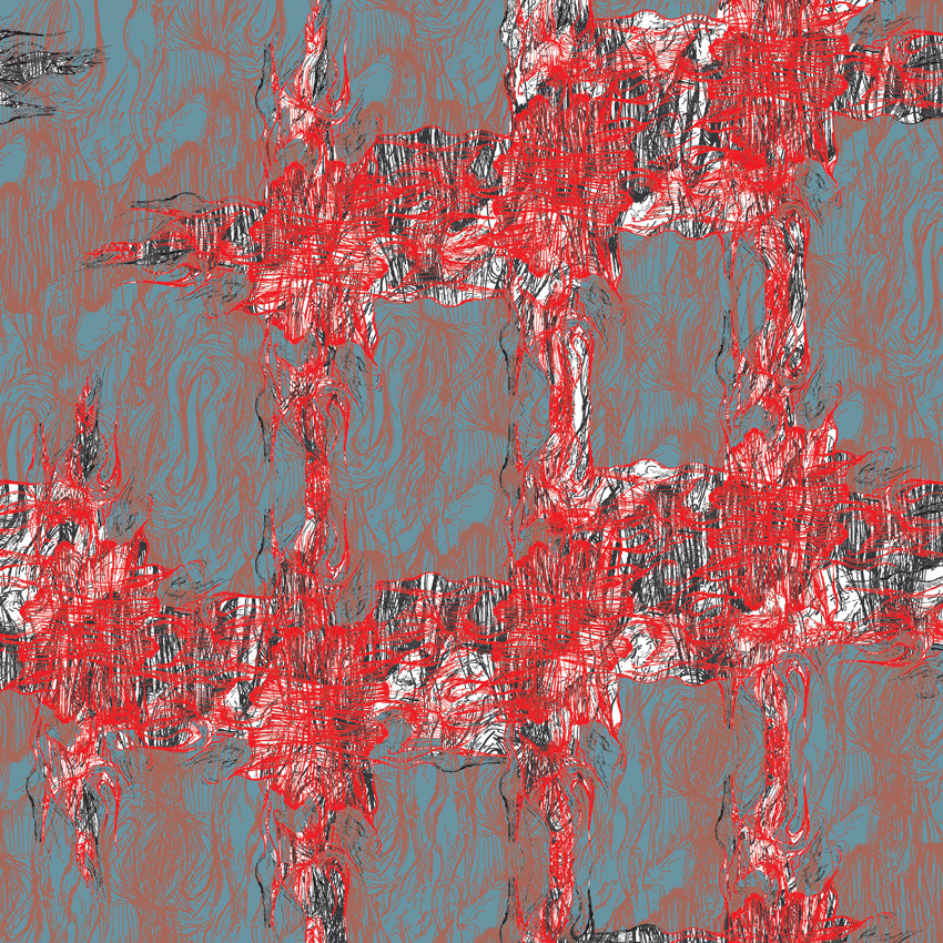 drawn lace - print design - adi ofri textile design