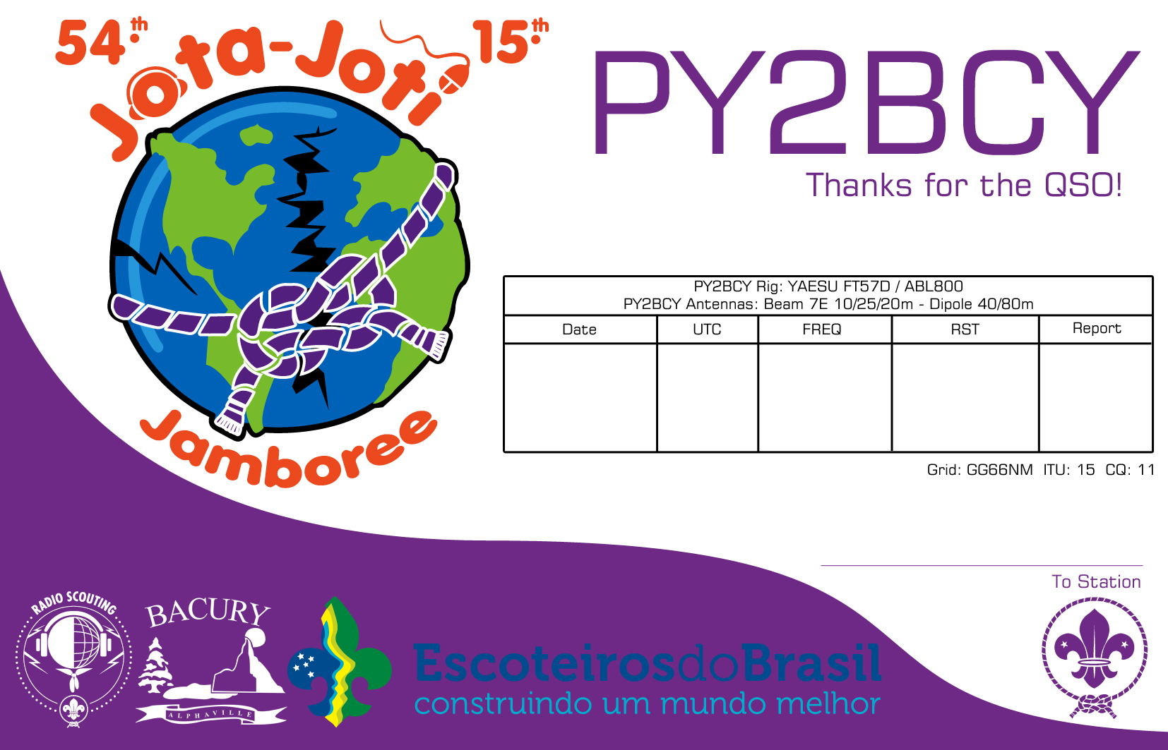 Cartão QSL (radioamadores) - André Teixeira