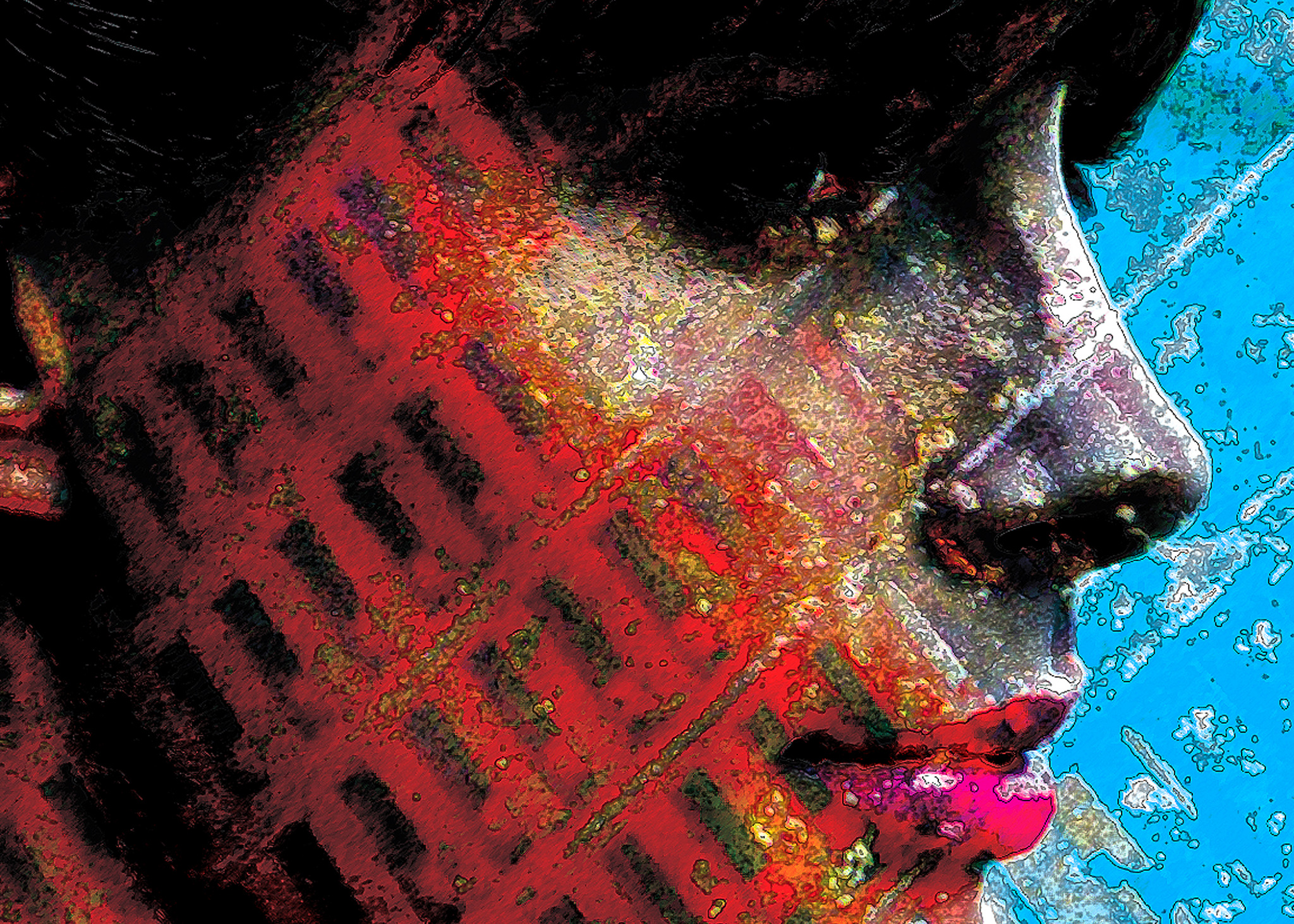 Digitally Manipulated Portraits - Michael Pysh