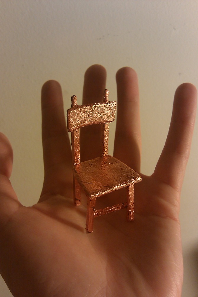 A tiny chair - Zea Barker