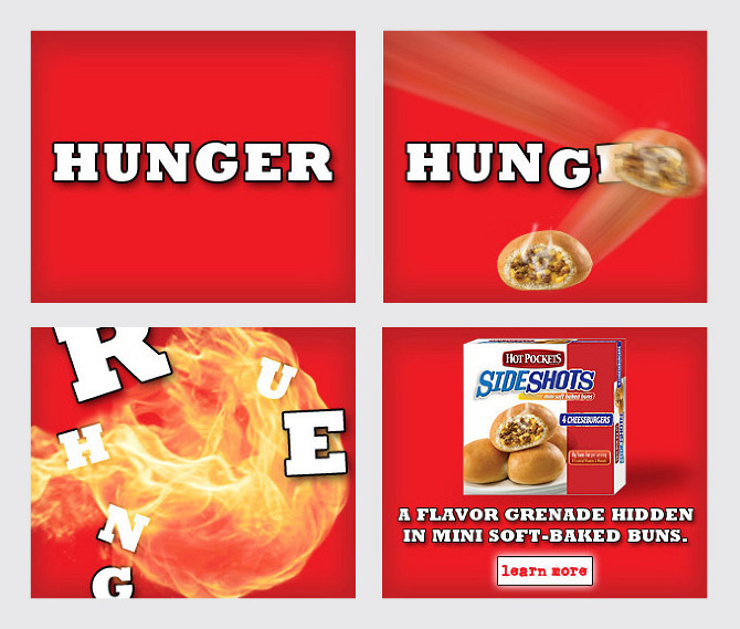 HOT POCKETS Banner Ads - TJ Prochaska - writer, etc.