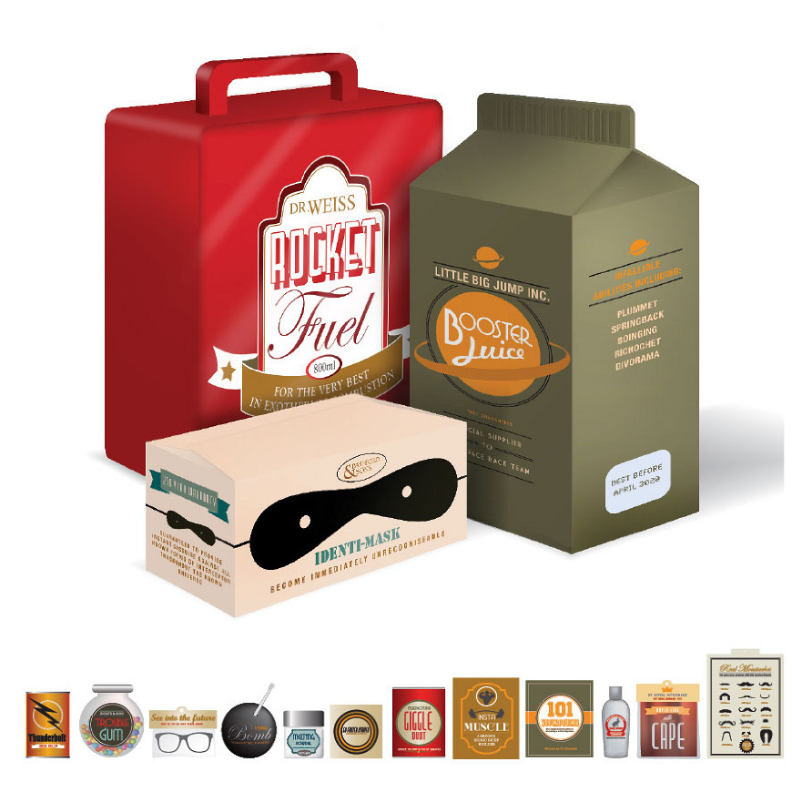 Superhero Packaging - joingateillustration.com