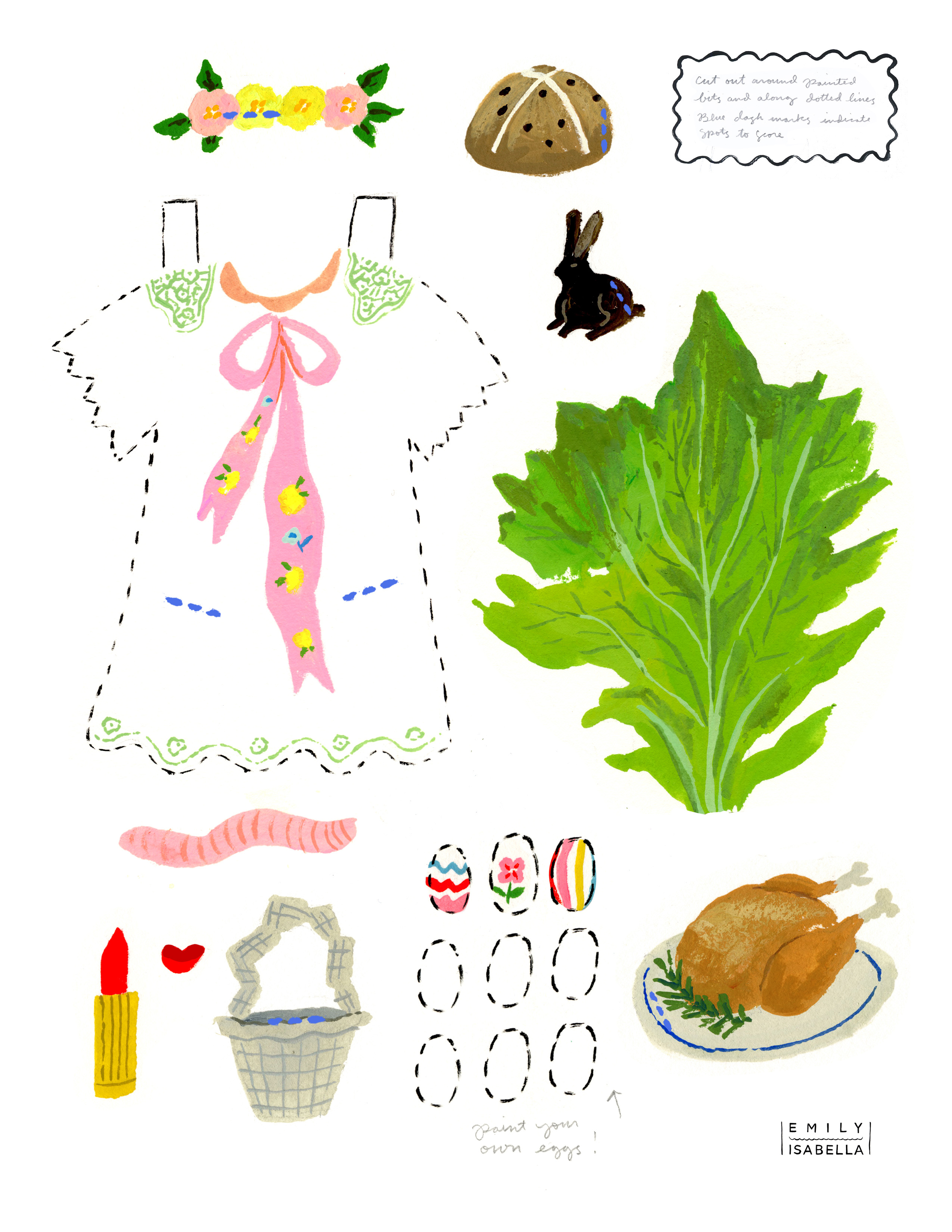 Printable Paper Dolls - Emily Isabella