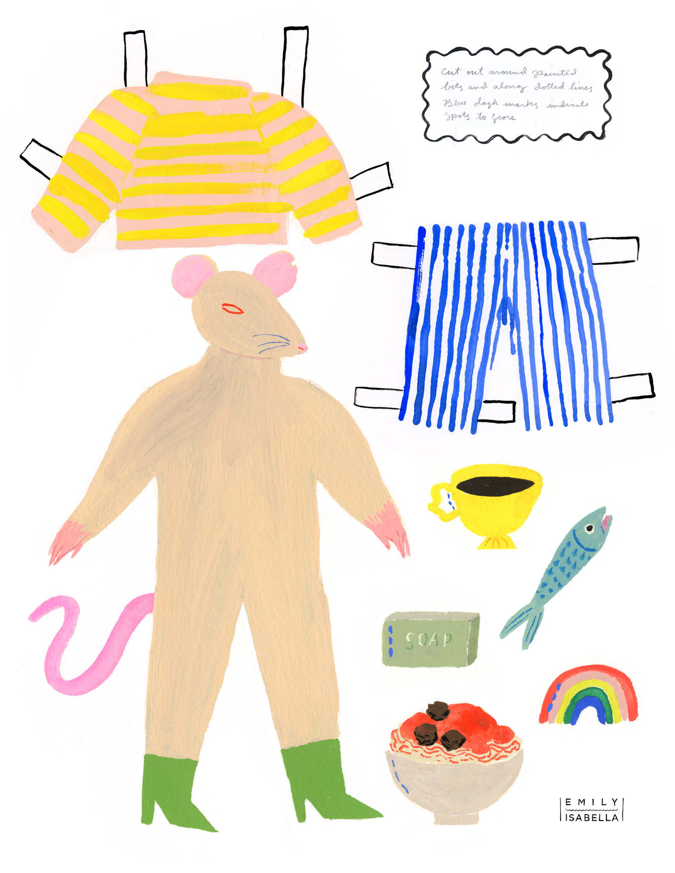 Printable Paper Dolls - Emily Isabella