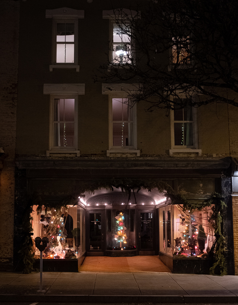 Clove & Creek Holiday Window Display 2023 - Emily Isabella