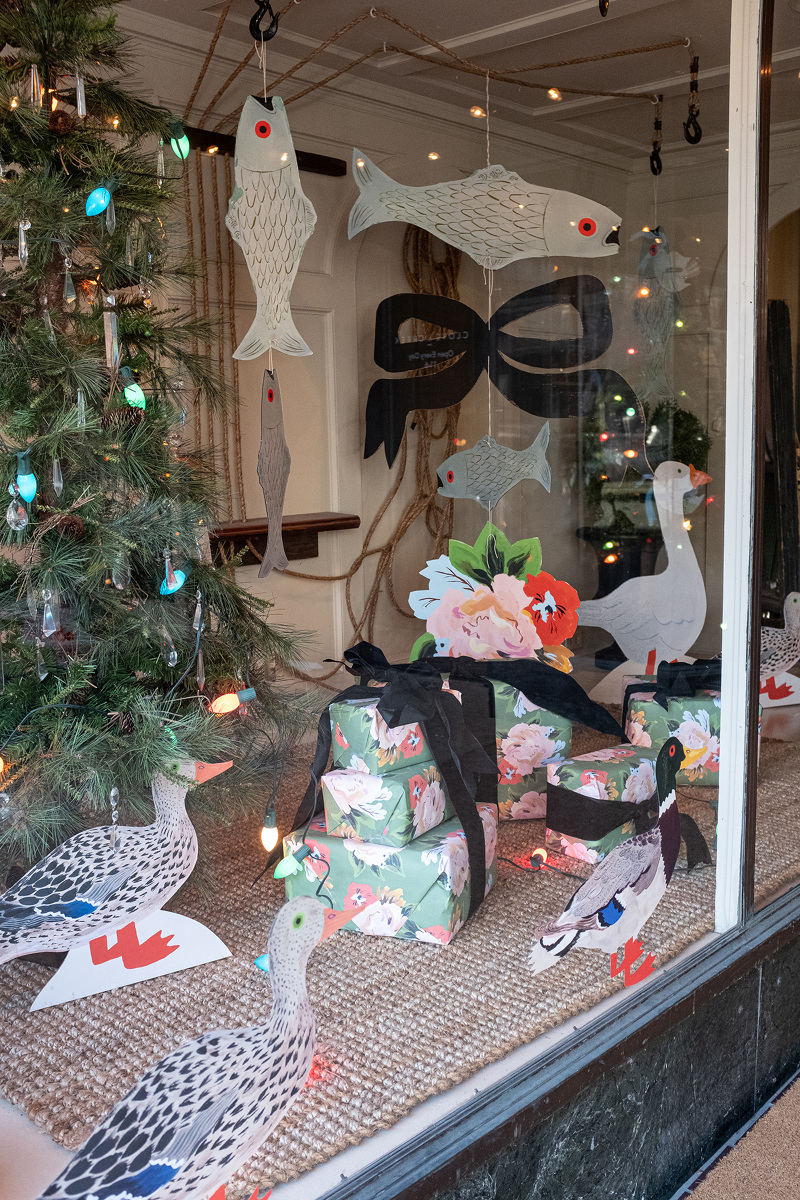 Clove & Creek Holiday Window Display 2023 - Emily Isabella