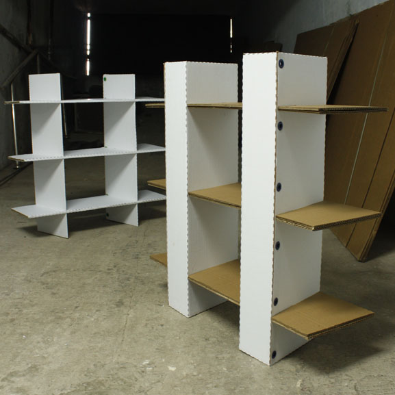 corrugated modular shelving - ranadesign