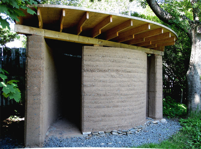 Rammed Earth Shed - Sophie Brauer