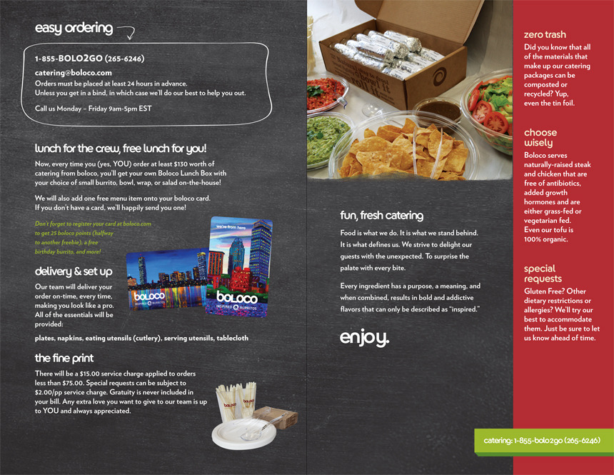 Boloco Catering Menu - Lauren Dorion