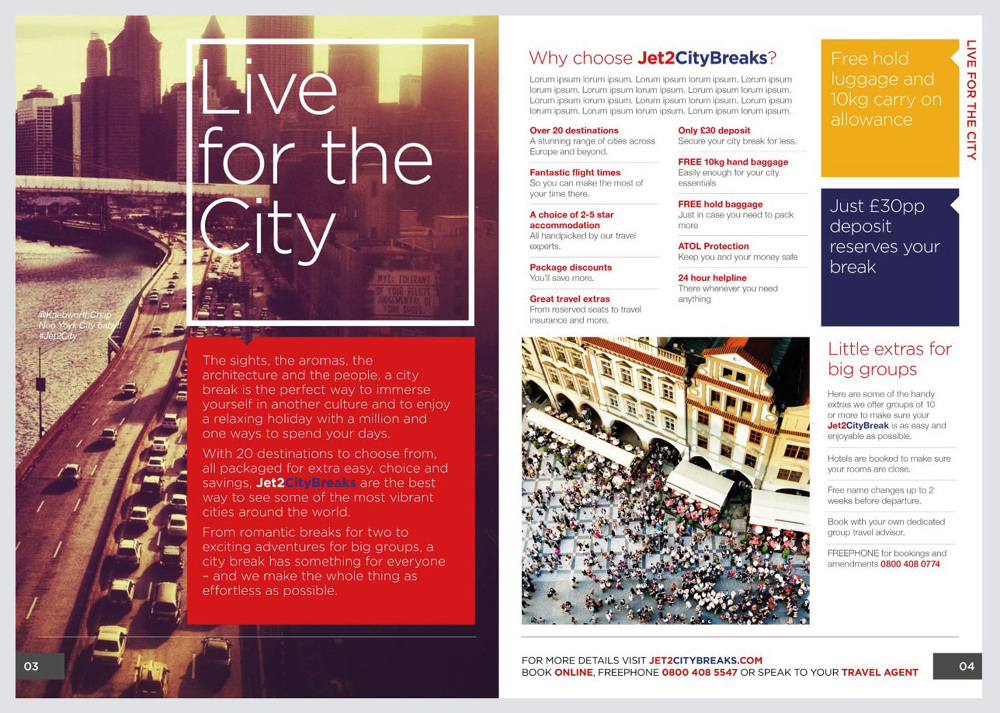Jet2 CityBreaks - Darren Navier - UX, Creative, Ideas