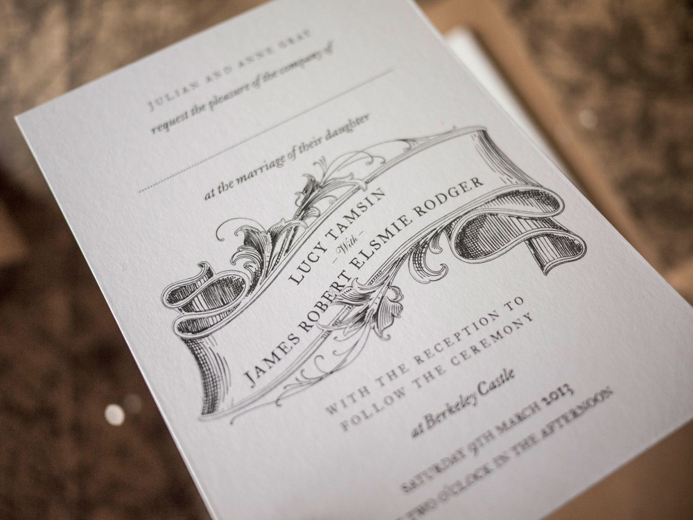 Steampunk wedding invitation - Sarah North
