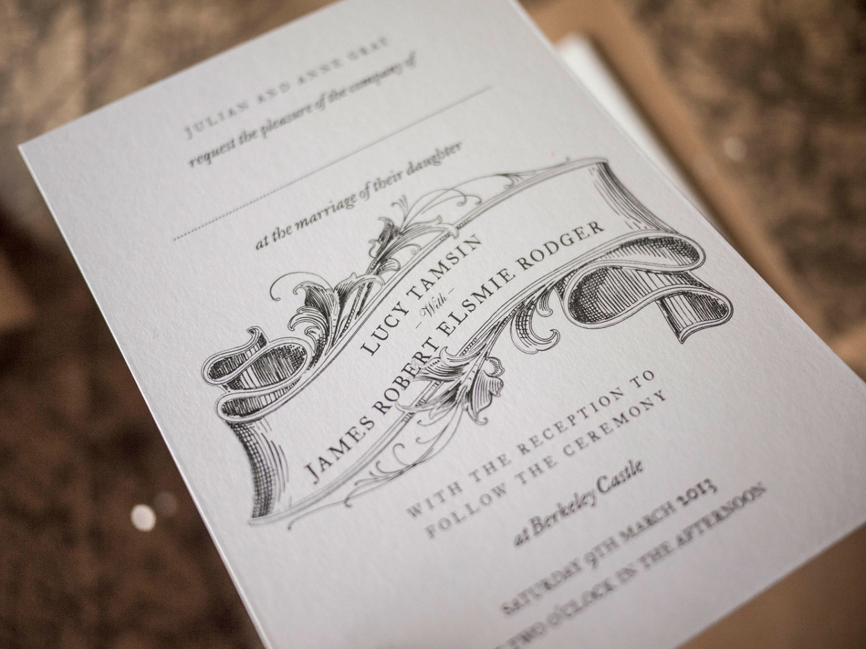 Steampunk Wedding Invitation Template