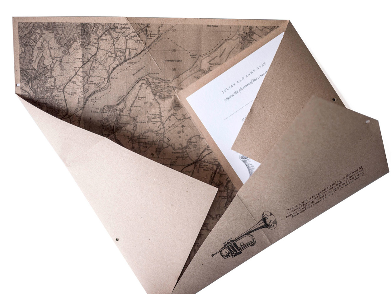 Steampunk Wedding Invitation Template