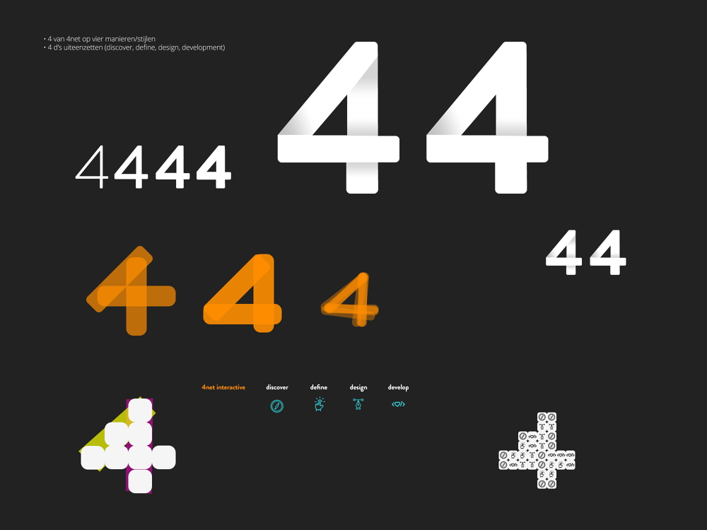 4net new brand identity - Jos Reuvers. Interactive art director