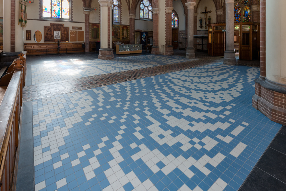 Floor design for a church 'Walking On Water' - www.hansje.net