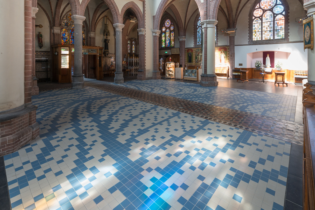 Floor design for a church 'Walking On Water' - www.hansje.net