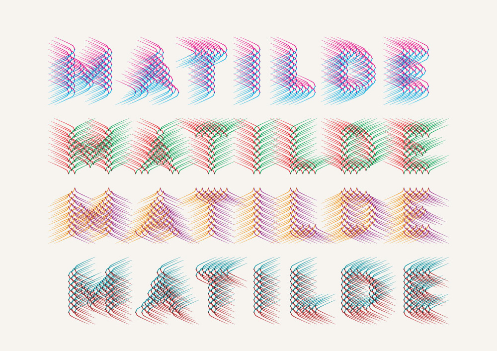 WIND a Layered Typeface for Optical Illusions - www.hansje.net